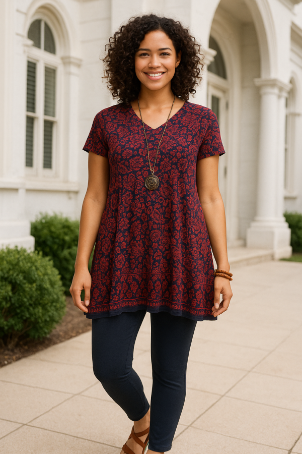 T011 Casual Knit Tunic pdf Sewing Pattern, Sizes S-5XL, A0,A3,A4,Letter ...